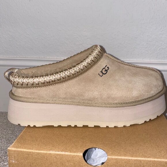 UGG | Shoes | Nwt Womens Ugg Tazz Platform Slipper Mustard Seed Size 9 | Poshmark